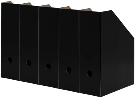 LANDRÉ 400172255 Magazine File A4 Sturdy Cardboard 10.5 cm Wide Black ...