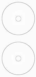 Amazon.com: GLOSSY 4.5" CD / DVD Labels 2-Up Full Face (100 White ...