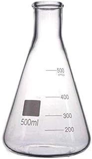 Borosilicate Glass Conical Flask 500 ml with Graduation Marks, Pack of ...