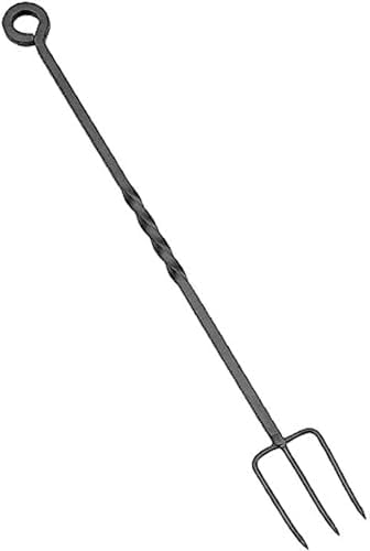 Unibos Heavy Duty Long Fireside Toasting Fork | Premium Cast Iron with ...