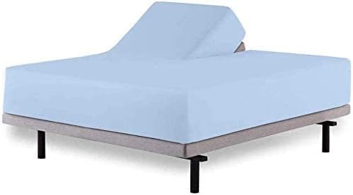 Amazon.com: Top Split Queen Fitted Sheet for Adjustable beds, 100% ...