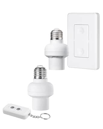 DEWENWILS Remote Control Light Bulb Socket, Wireless Light Bulbs Socket ...
