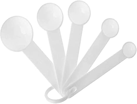 Amazon.com: 1 Set of 5/6 Piece Plastic Measuring Spoons Premium ...