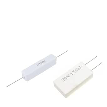 2PCS 20W 5% Ceramic Cement Resistor Resistance 0.1-100K 0.33 1 0.5 2 2. ...