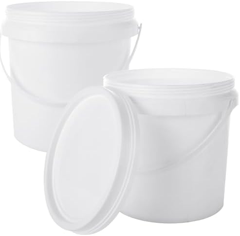 Amazon.com: AKOLAFE 2 Pack Paint Buckets for Painting 2 Quart Paint ...