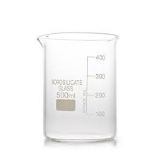 ABG BOROSILICATE GLASS BEAKER CAPACITY 500ML. SET OF 2 UNITS IN A BOX ...
