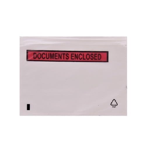 JPPL Packaging Full Gumming Packing List Envelope (Size : 9.5" X 7") A5 ...