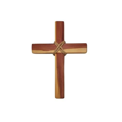 Amazon.com: Handcrafted Cedar Wood Cross for Home Decor, Gift for ...