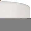 Kichler, Shailene 14" 3 Light Round Semi Flush with Satin Etched White ...