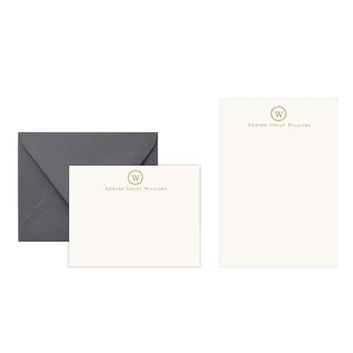 Amazon.com: Lemon Grace Co Personalized Mens Stationery Set ...