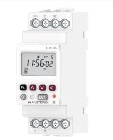 Multispan -TCS-35 Daily Weekly Programmable Timer Switch 240 Vac 1 C/O (16A) Cat. No. :TCS-35 ...