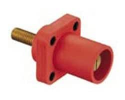 Hubbell Wiring Systems HBLMRSBK TPE Single Pole Panel Mount Male ...