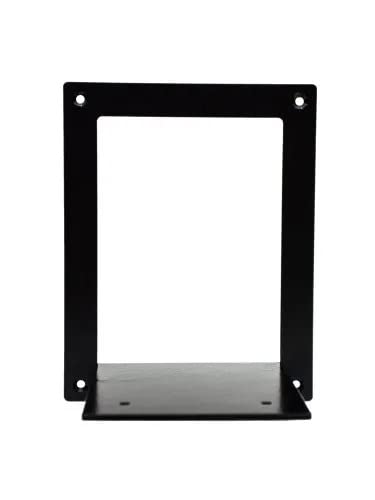 Home Decor Black Mild Steel Rectangle Shelf Bracket, for Shelves Heavy ...