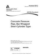 AWWA C303-17 Concrete Pressure Pipe, Bar-Wrapped, Steel-Cylinder Type ...