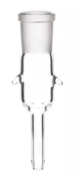 ABG BOROSILICATE GLASS ADAPTER RECEIVER TO STRAIGHT SOCKET TO RUBBER ...