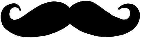 Amazon.com: Mustache Vinyl Decal - 5 Inches - for Cars, Trucks, Windows ...