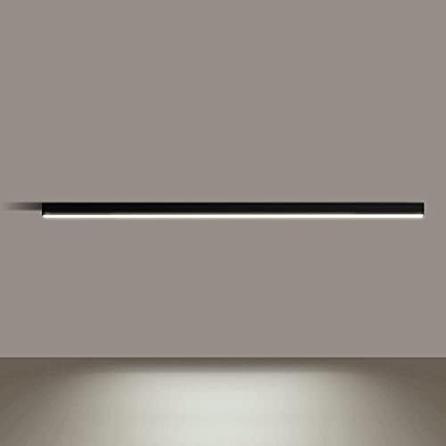 Amazon.com: SHREALMS LED Ceiling Light Black Linear LED Ceiling Lamp ...