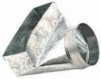 Amazon.com: HVAC Angle Boot, 90 Degree, Galvanized, 4 x 12 to 6-In ...