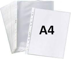 Sheet Protector A4 top Load (150 Micron) - 50 pcs : Amazon.in: Office ...