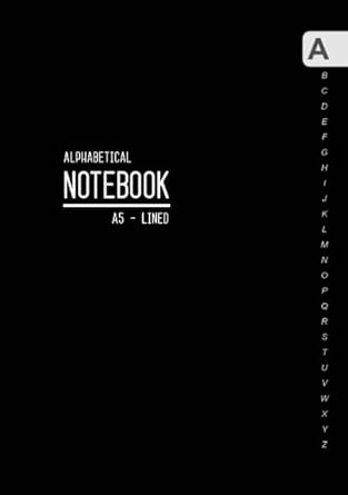 Alphabetical Notebook A5: Medium Lined-Journal Organizer with A-Z Tabs ...