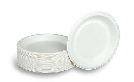 Buy APH Sugarcane Base Disposable Plate |Round Plates| Eco-Friendly ...