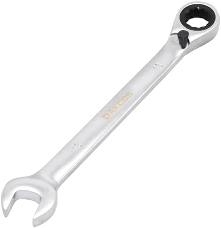 DAKCOS Combination Spanner Reversible Combination Wrench 13mm Ratchet ...