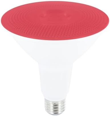 Integral PAR38 Red LED Bulb 15w E27 Spotlight for Coloured Outdoor ...