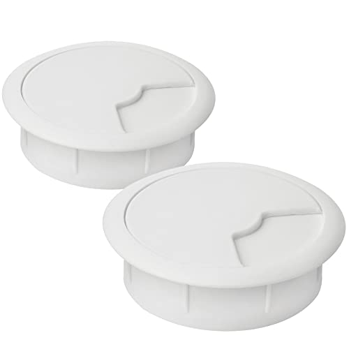 LouMaxx Cable Grommet Desk Diameter 60 mm – Set of 2 Desk Cable Guide ...