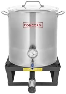 Amazon.com: CONCORD Stainless Steel 20 QT Home Brew Kettle Stock Pot ...