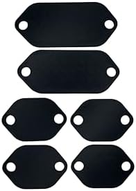 Amazon.com: Generic Small Block Chevy Exhaust Port Covers Black, SBECO1 ...