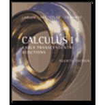 Calculus I - Early Transcendental Functions, Volume 1 (4th, 07) by Larson, Ron - Hostetler ...