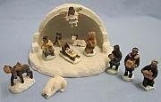 Alaska Eskimo Angel Nativity Mini Igloo Set 13 Piece : Amazon.co.uk ...