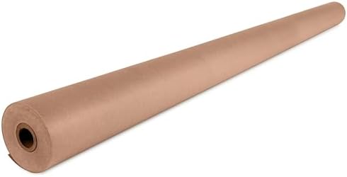 Premify Brown Kraft Paper Roll (120cm X 30m), 48 Inches Wide Ideal for ...
