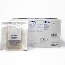 Ethicon 2163 J-VAC Closed Wound Drainage Reservoir, Sterile, 300 mL ...