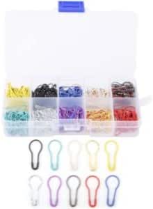 Amazon.com: 300pcs Assorted Bulb Safety Pins 10 Colors Pear Shaped Pins ...