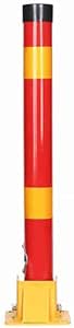 Amazon.com: Foldable Steel Safety Bollard Post with Reflective Stripes ...