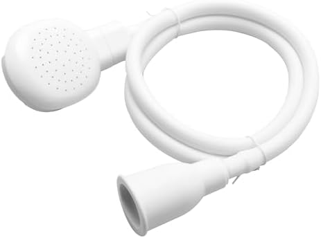 Vanyibro White Bath Sink Single Tap Handheld Shower Attachment Head ...