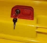 BritishBins Gravity Lock For 4 Wheeled Wheelie Bins : Amazon.co.uk: Garden