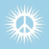Amazon.com: Peace Sign Sun 6" White Car Truck VINYL Decal Art Wall ...