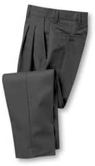 Aramark Men's Industrial Pleated Work Pant Black Size: 36W x 32L at ...