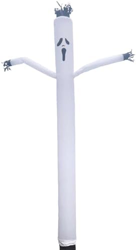 Amazon.com: White Ghost Sky Air Puppet Dancer Halloween Inflatable Tube ...