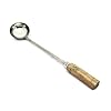 Nyra® Stainless Steel Ladle, Dabbu, Golchi, Karchi, Chamcha with Wooden ...