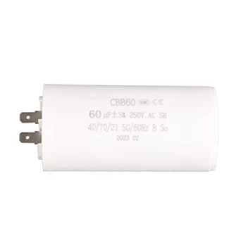 Amazon.com: CBB60 Cylinder Shaped Run Capacitor AC 250V 60uF 50/60HZ for Motor Pump cbb60 250vac ...