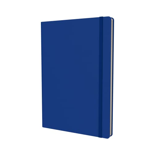 Collins Debden Legacy A5 Plain Blue Notebook – Royal Blue Journal with ...
