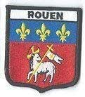Rouen France French Crest Flag World Embroidered Patch Badge**Exclusive ...