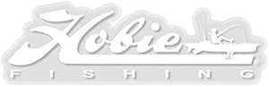 Amazon.com : Kayak 12" Hobie Fishing Decal White #12453025 Boat Trailer ...