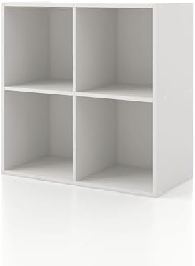 Amazon.com: Better Homes and Gardens Bookshelf Square Storage Cabinet 4 ...