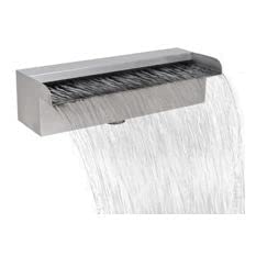 Oasis Fountains, Stainless Steel Cascade Sheet Nozzle, Cascade Nozzle ...