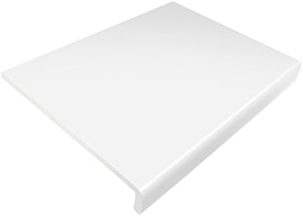 225mm White UPVC Window Board/Cill Cover 1.25m Long 9mm Thick Plastic ...