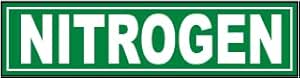 SAFETY SIGN STICKER | NITROGEN | 254 MM X 165 MM : Amazon.in ...
